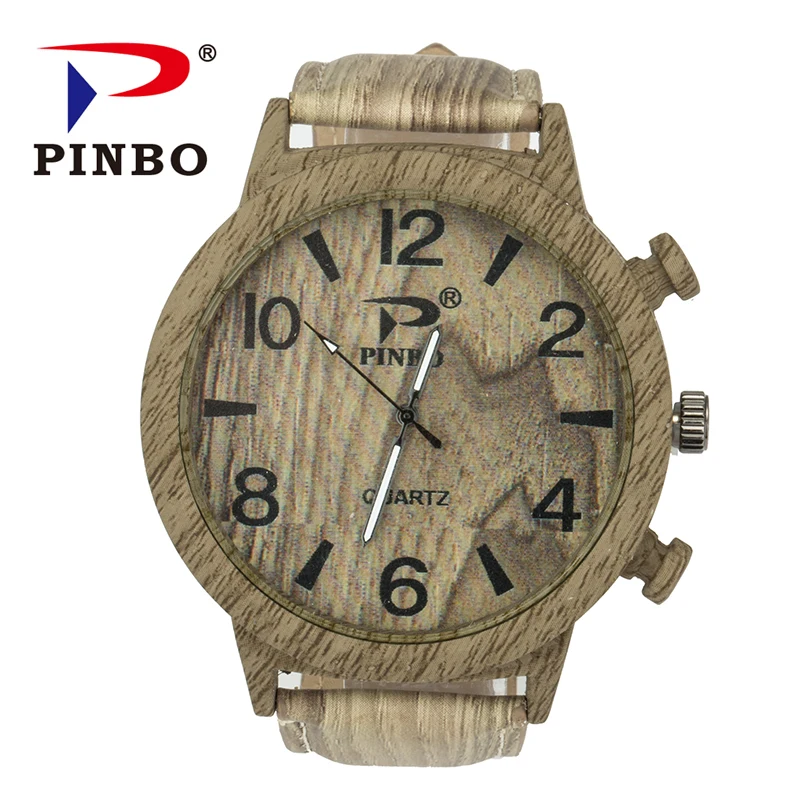 watch men 2016 new PINBO Luxury Vintage Genuine Leather Strap Quartz ...