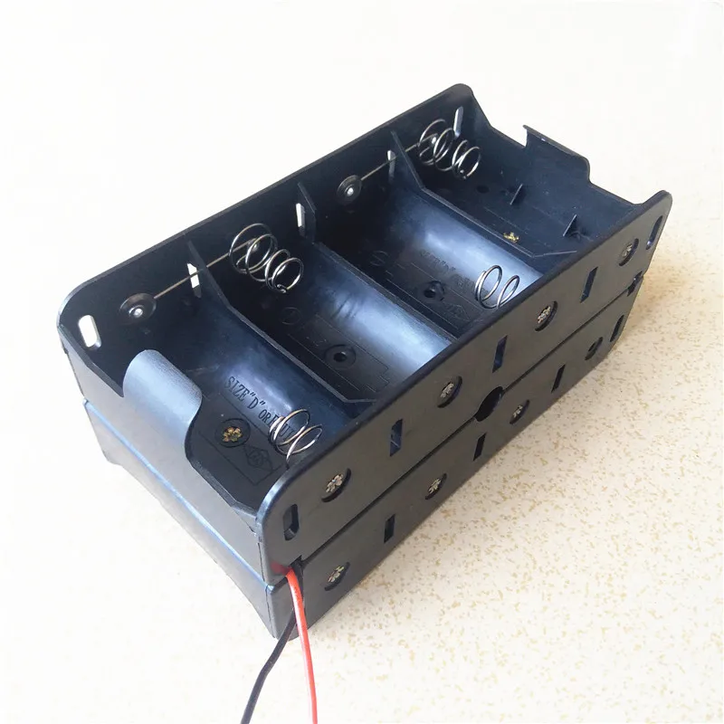 2pcs NO.1 8 bit back to back battery holder back stack battery box D ...