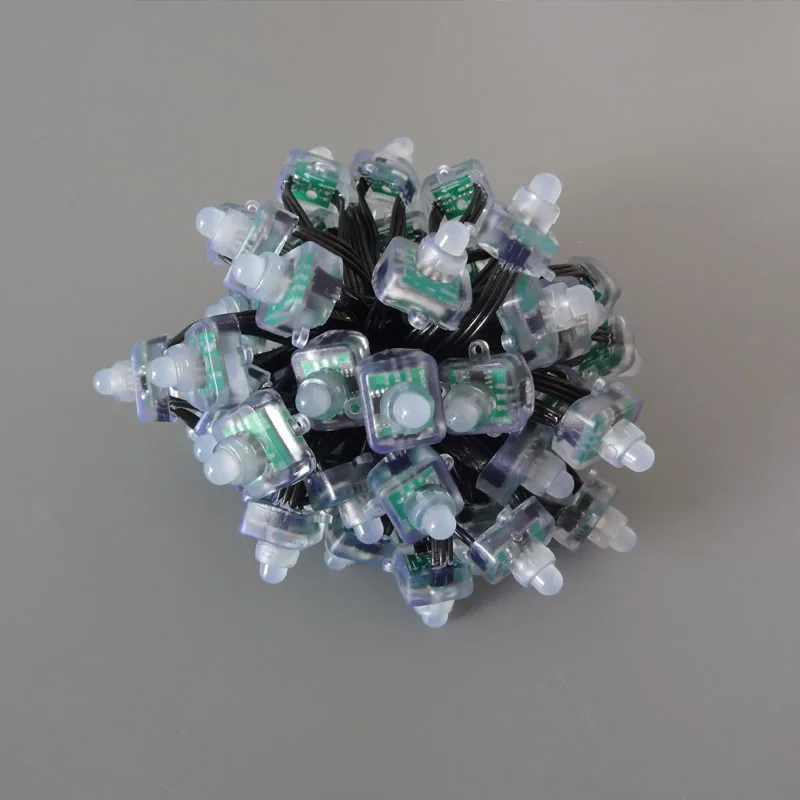 Square DC5V Addressable 12mm WS2811 Pixel LED Module Node Light RGB ...