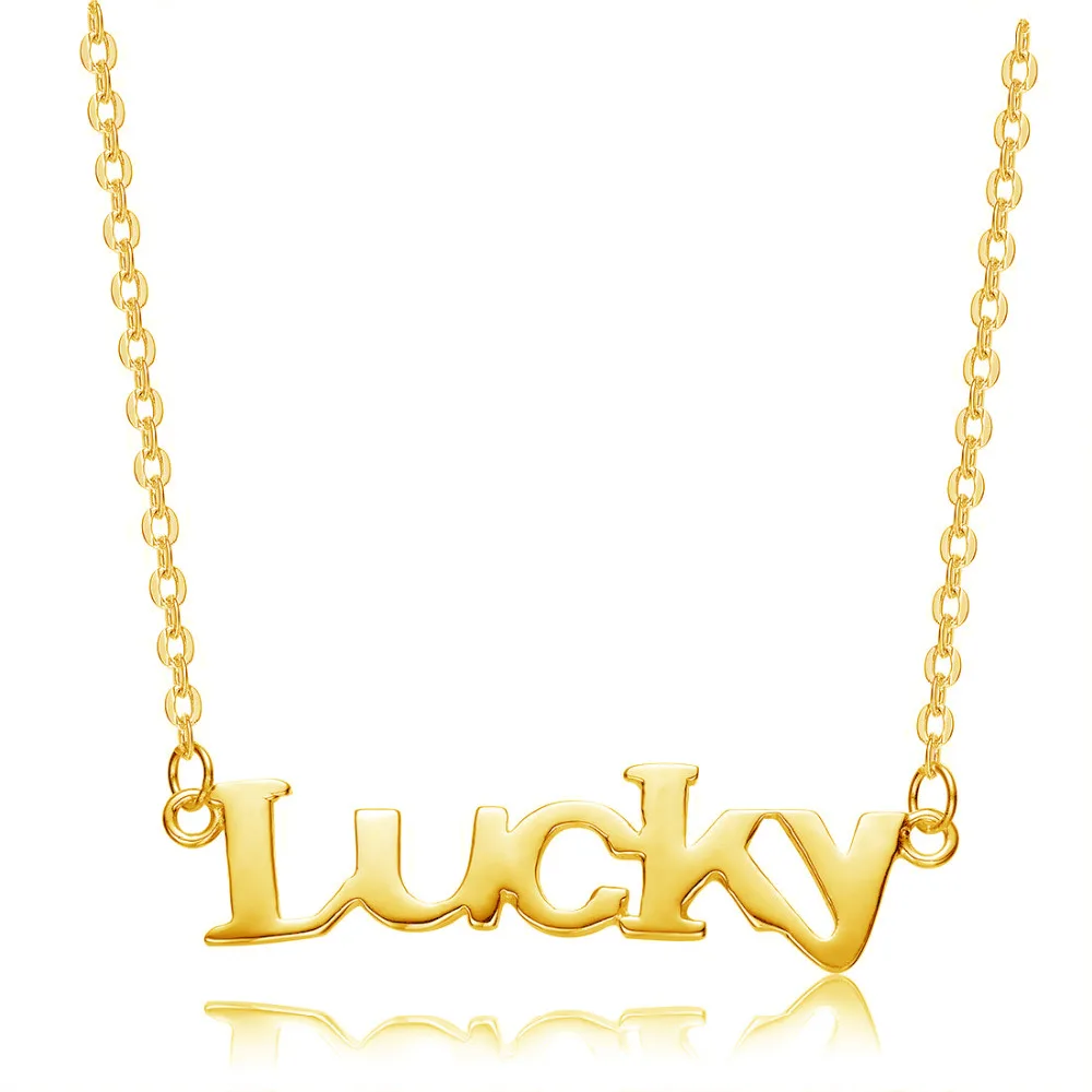 Aceworks Lucky 925 Sterling Silver Necklace Lucky Chain Pendant ...