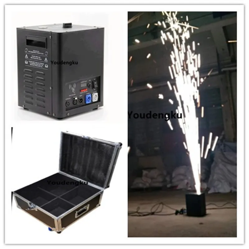 4 pieces with flightcase 700w Stage pyro sparklers machine safety ...