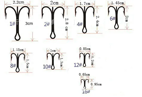 Treble Hook Sizes: The Definitive Guide Wild Hydro, 47% OFF