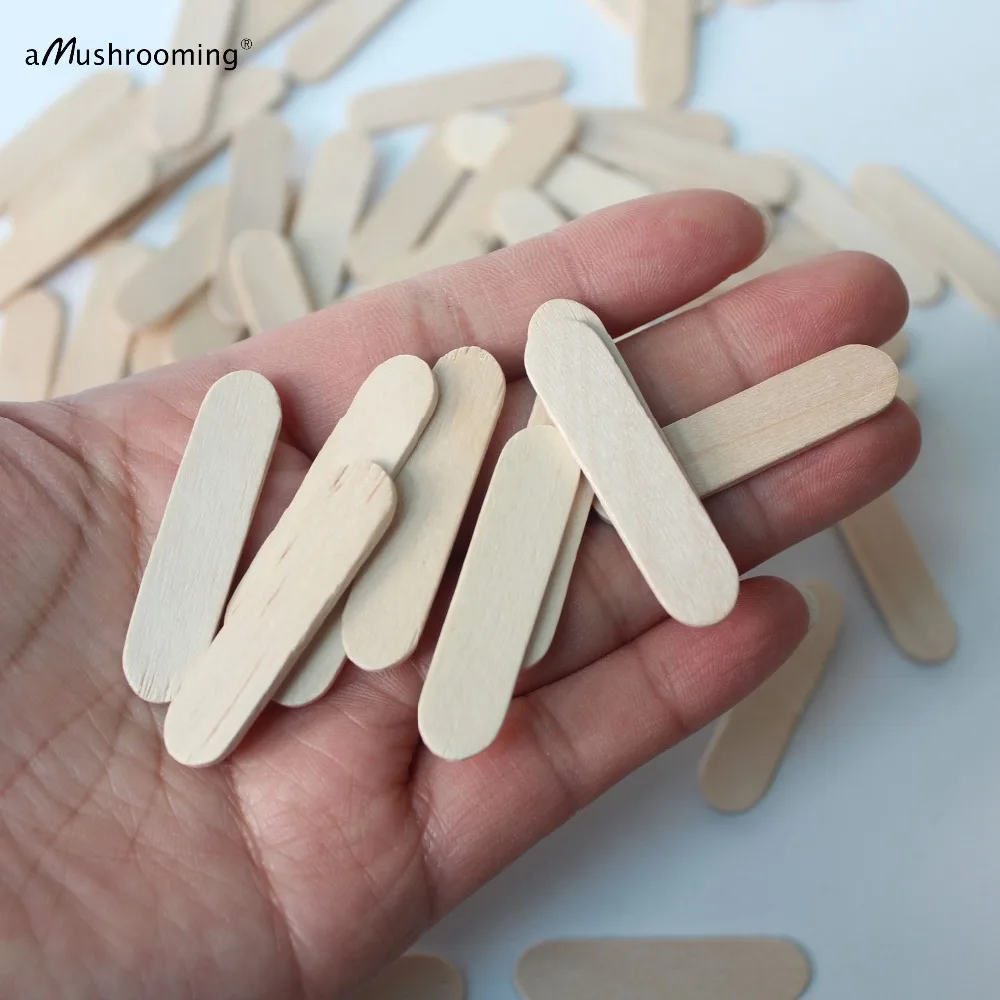 100-Plain-Wooden-Ice-Cream-Pudding-Sticks-1-6-Inches-Small-Lollipop ...