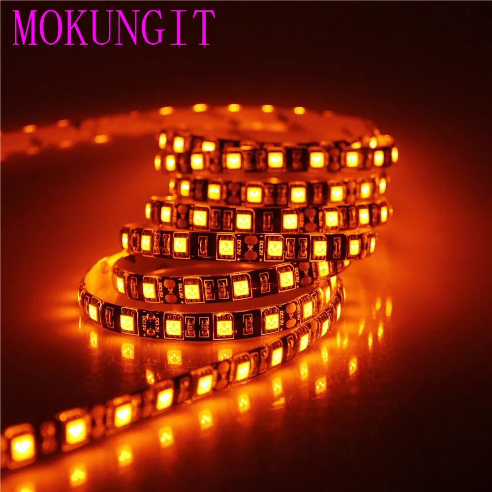 5M 5050 Orange SMD Flexible LED Strip 300LEDs Non waterproof Waterproof ...