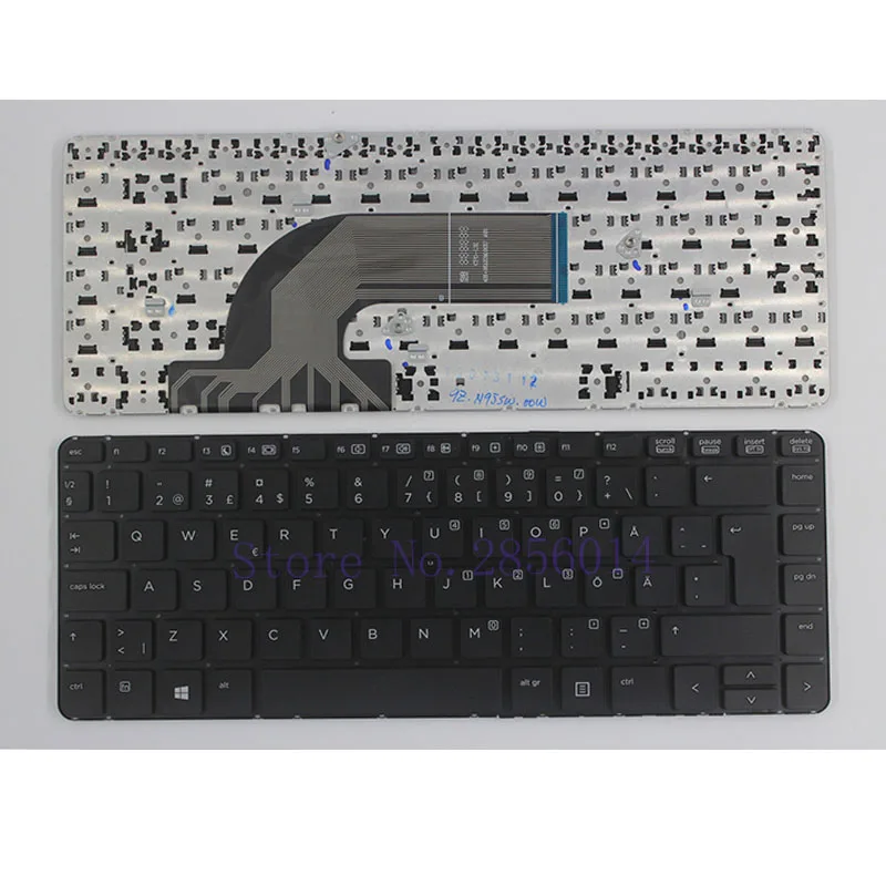 Hp 640 440 445 g1 g2 640 645 430 g2 se fi/sl/sw/th/tr 용 노트북 키보드 프레임이없는 ...