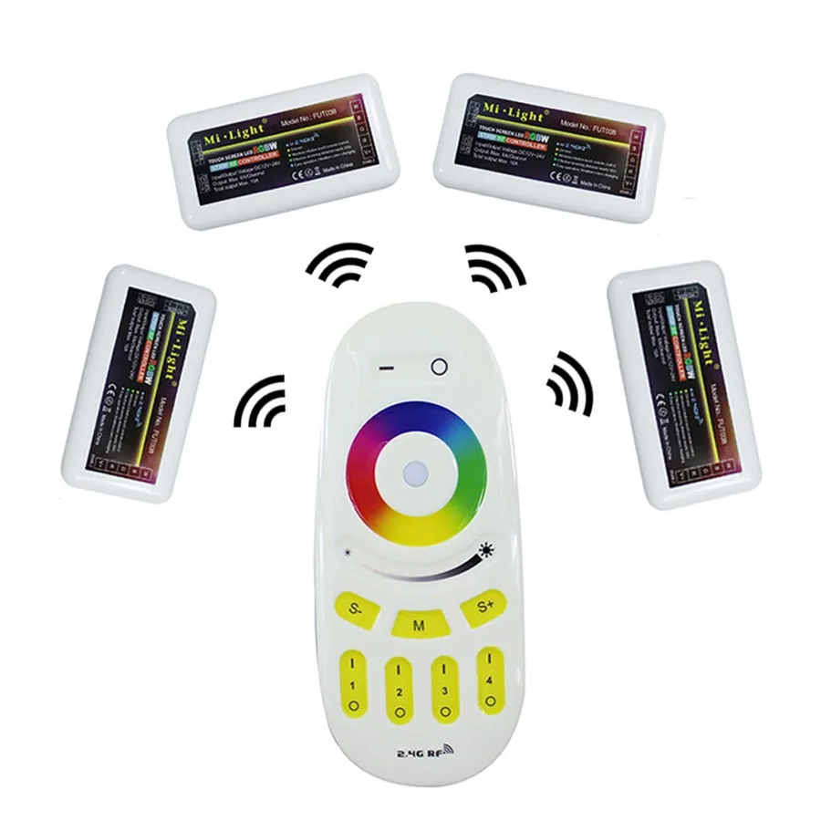 Milight-4pcs-2-4G-RGBW-Led-Controller-Box-4-Zone-RGBW-Wireless-Touch ...