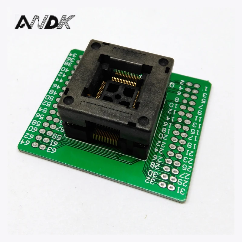QFP64 TQFP64 LQFP64 Burn in Socket Pitch 0.5mm FPQ 64 0.5 06 Test Flash ...