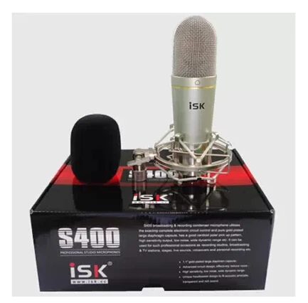 Original ISK S 400 condenser microphone professional for recording ...