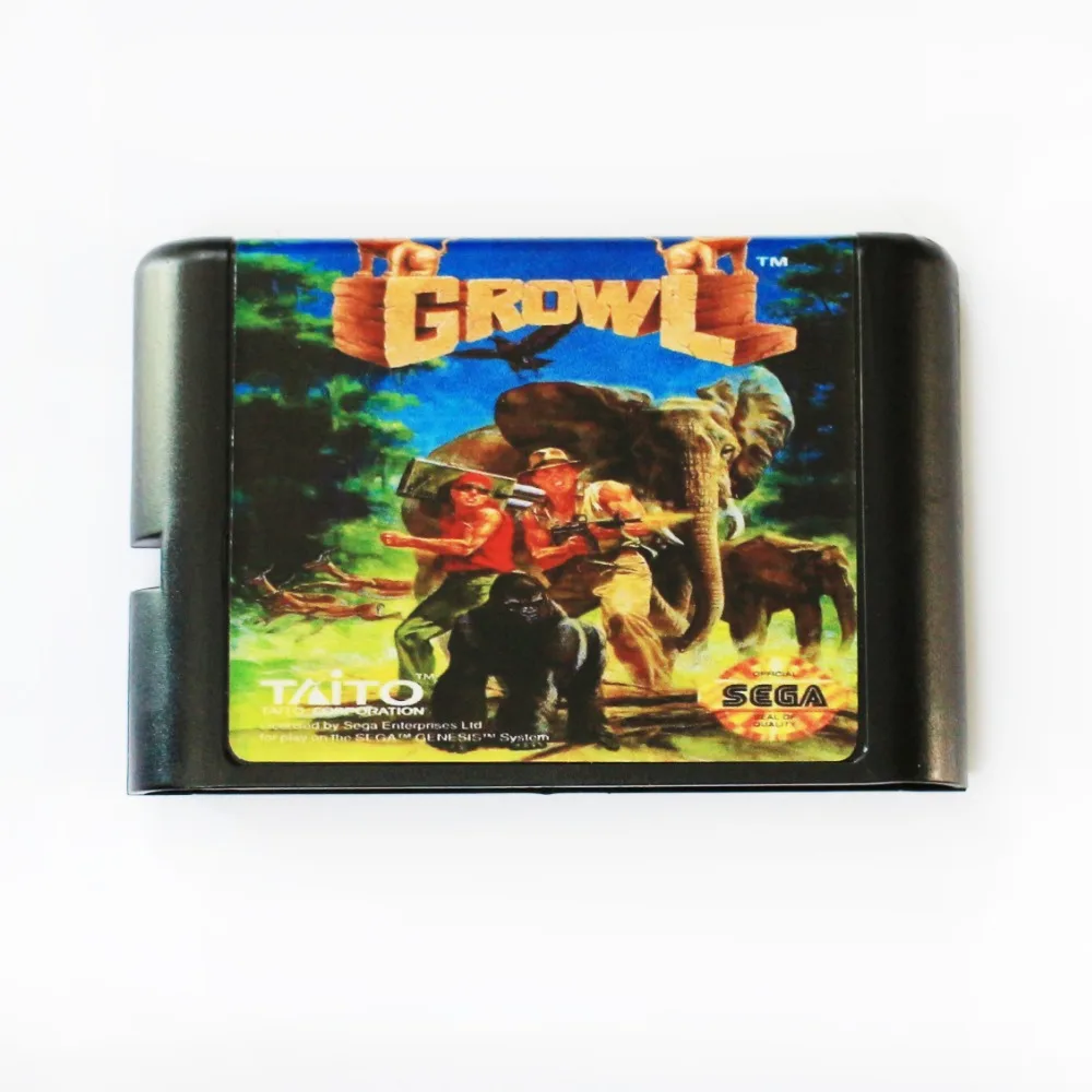 Growl 16 Bit Md Game Card For Sega Mega Drive For Sega Genesis - Memory ...