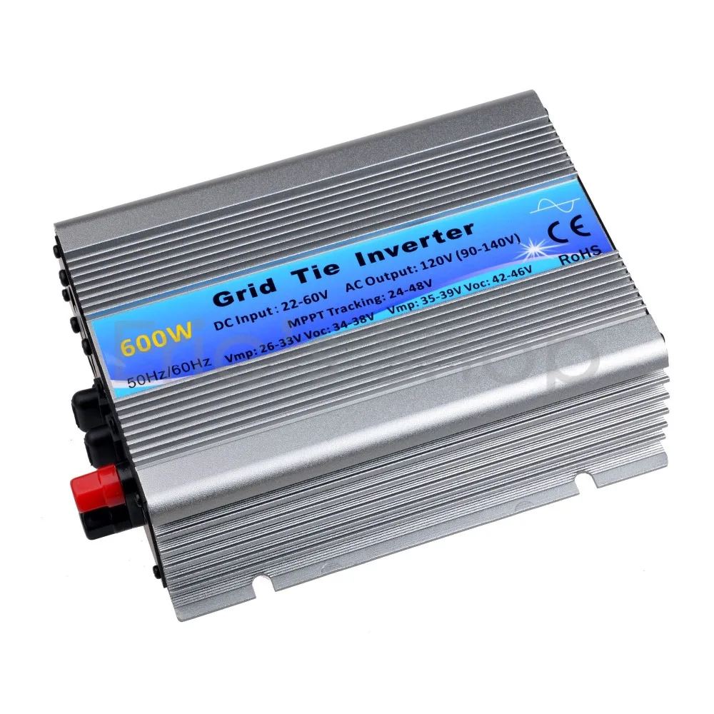 400W Grid Tie Inverter DC22V 60V to AC120V Pure Sine Wave Inverter 50Hz ...