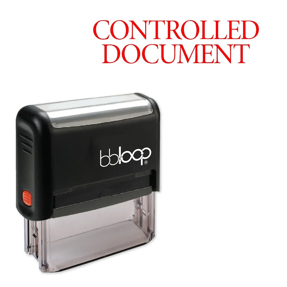 Bbloop "controlled Document" Self-inking Stamp, Rectangular, Laser ...