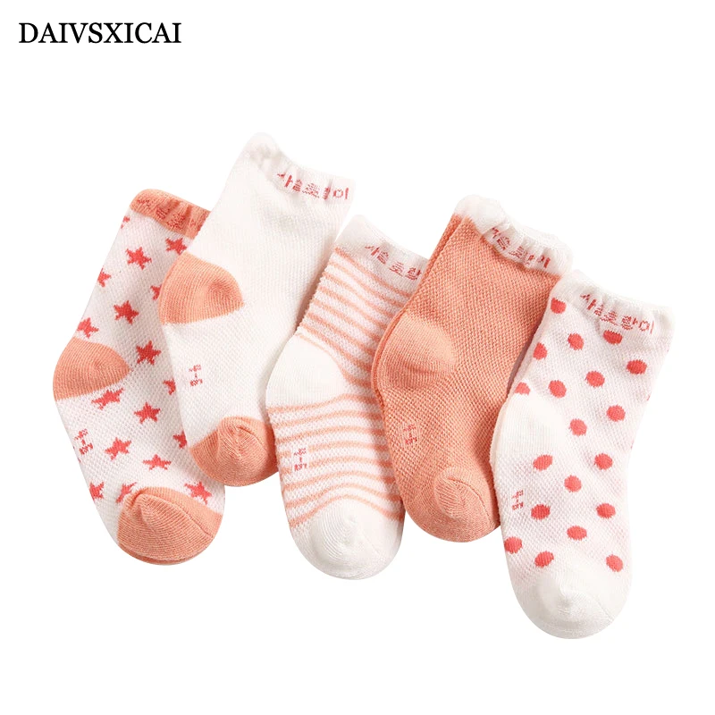 Daivsxicai Girls Cute Socks Mesh Breathable Summer Child Cotton Socks ...