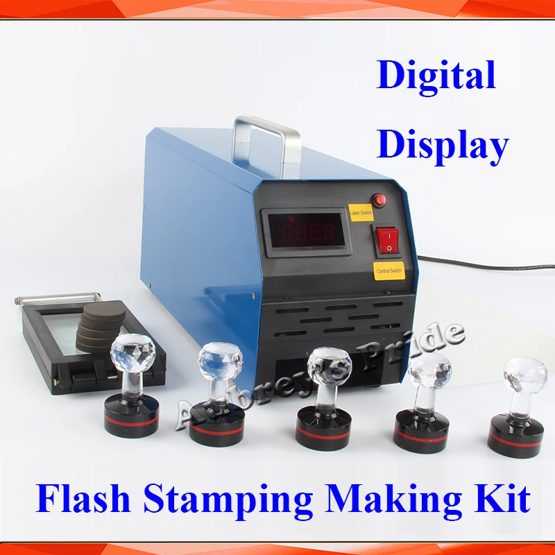 Exposure 1 3 Lamps Digital Display Photosensitive Flash Stamp Machine ...
