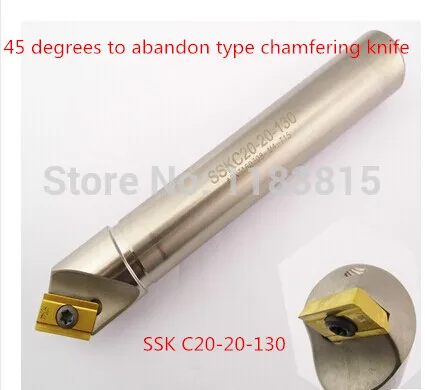 Free Shipping SSK C20 20 130 45 degree indexable chamfer end mills,slot ...