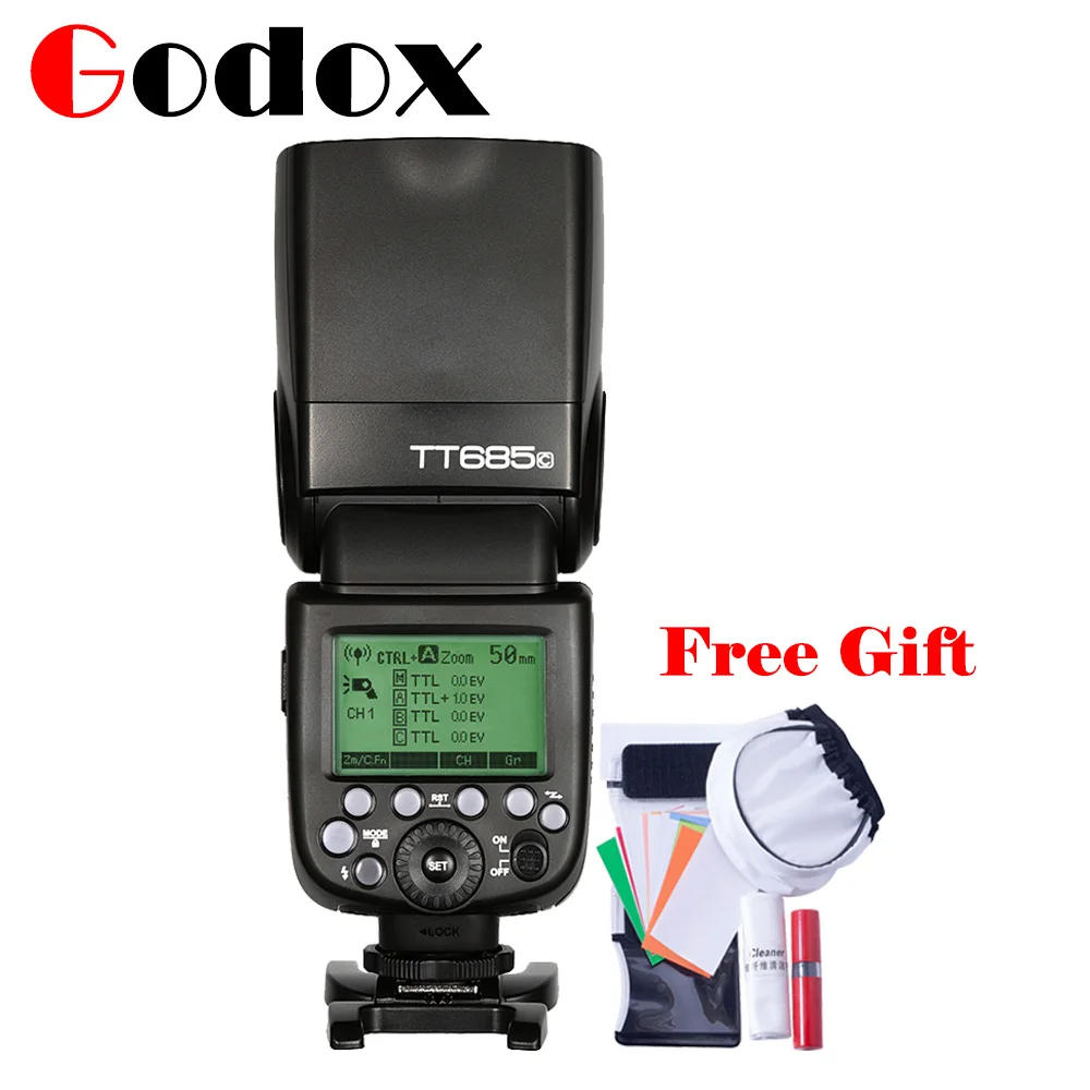 Godox TT685 TT685C 2.4G TTL Speedlite High Speed For Canon Camera Flash ...