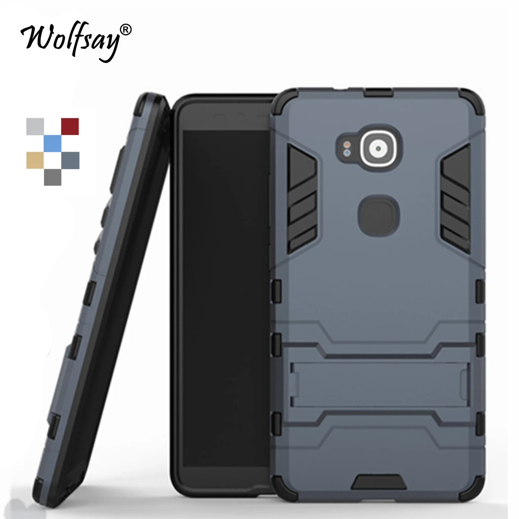 Wolfsay Cover Huawei G8 Case Slim PC + Soft Rubber Armor Case For ...