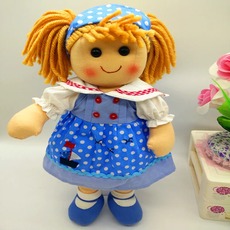 Boneca de pano de pelúcia brinquedo para meninas boneca macia para ...