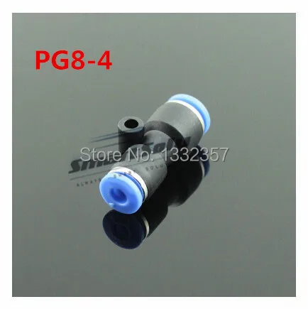 무료 배송 20 pcs PG8 4, 8mm ~ 4mm 스트레이트 에어 커넥터 공압 피팅, 빠른 조인트에서 플라스틱 파이프 피팅 ...