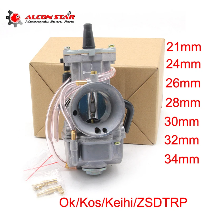 Carburador de carreras Alconstar Koso Keihin OKO PWK ZSDTRP, 21mm, 24mm, 26mm, 28mm, 30mm, 32mm ...