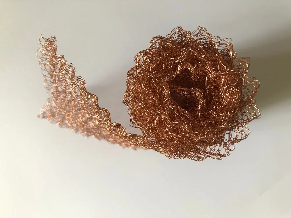 5m/lot Width: 100mm Copper Corrugated mesh Vapor liquid filter Mesh ...
