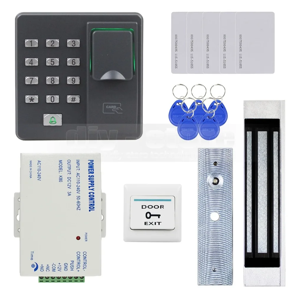 Diysecur Biometric Fingerprint Rfid 125khz Password Keypad Door Access 
