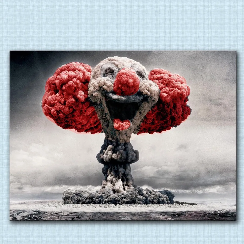 Canvas Art Large size Print Oil Painting Wall painting atomic bomb ...