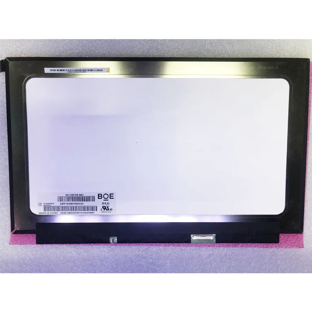 13.3" Laptop Matrix Led Lcd Screen Nv133fhm-n61 Fru P/n 5d10m42884 ...