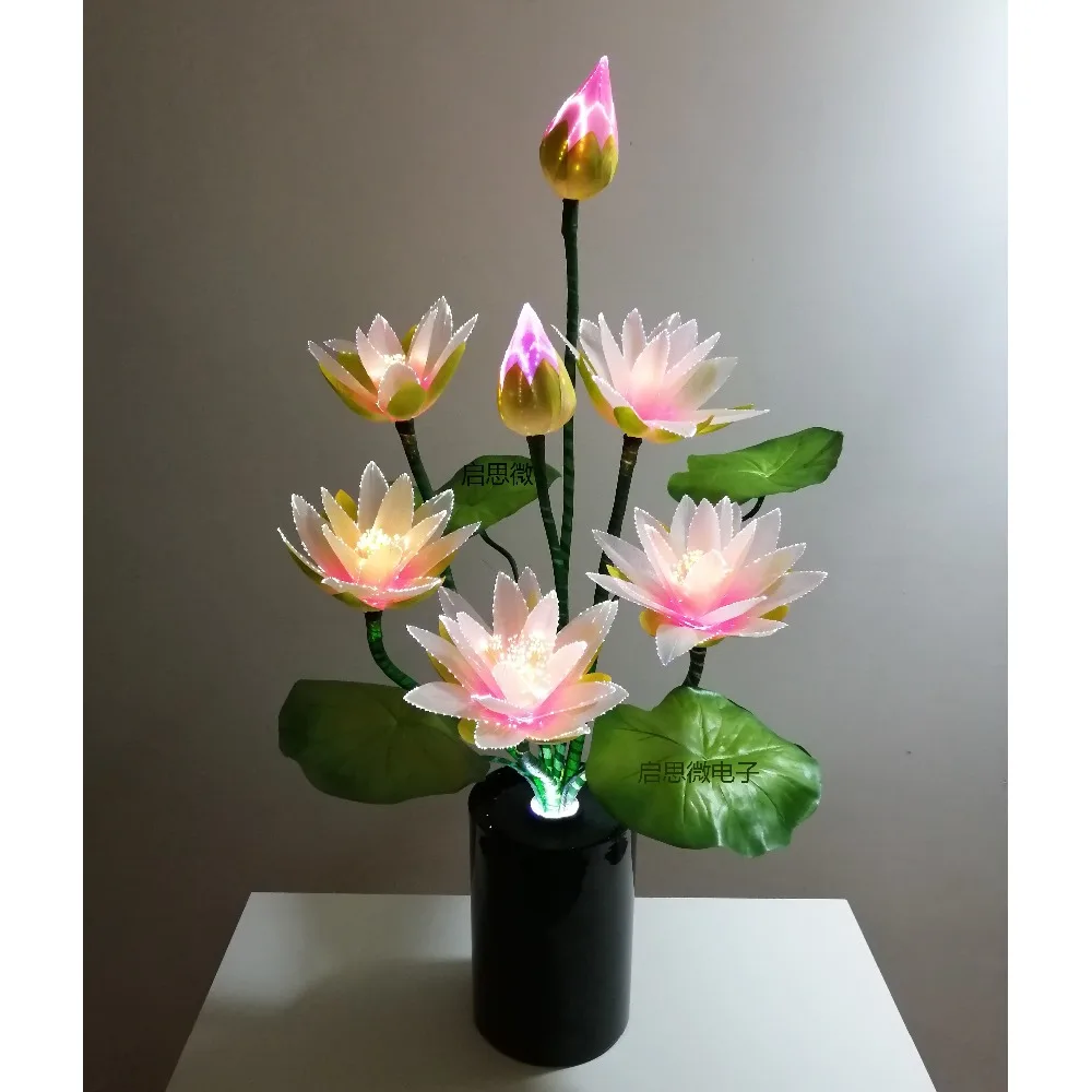 New-Style-7-Heads-Led-Flower-Lights-Lotus-Lighting-Buddha-Lamp-Fo-Lampe ...