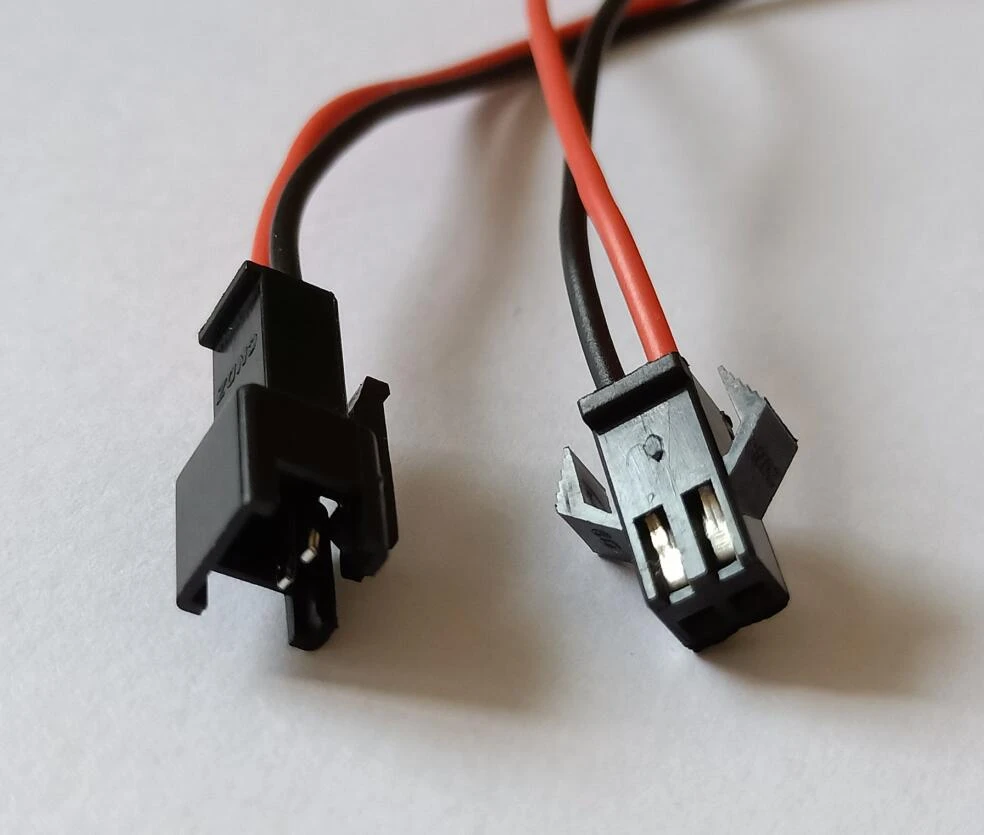 Sm2.54mm 2pin Plug Cable Connector Male+ Female Set Extension Cord ...