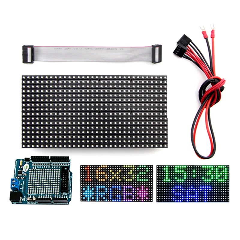 Elecrow 16x32 Rgb Led Matrix Panel For Arduino Driver Rtc Chip Diy Kit Free Shipping In Lcd