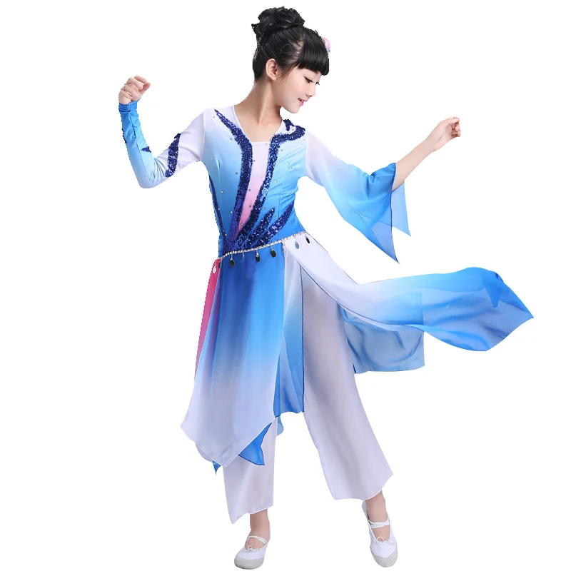 Traditional Chinese Dance Costume Folk Dance Costume Adult Ancient ...