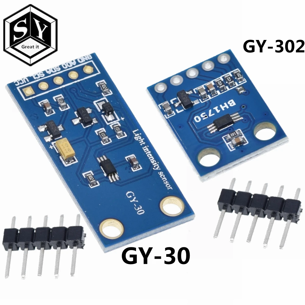 1pcs Gy-30 Gy-302 Bh1750 Bh1750fvi Light Intensity Illumination Module ...