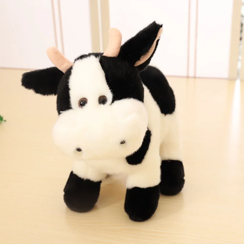 Mini Soft Animal Plush Cow Toy - munimoro.gob.pe