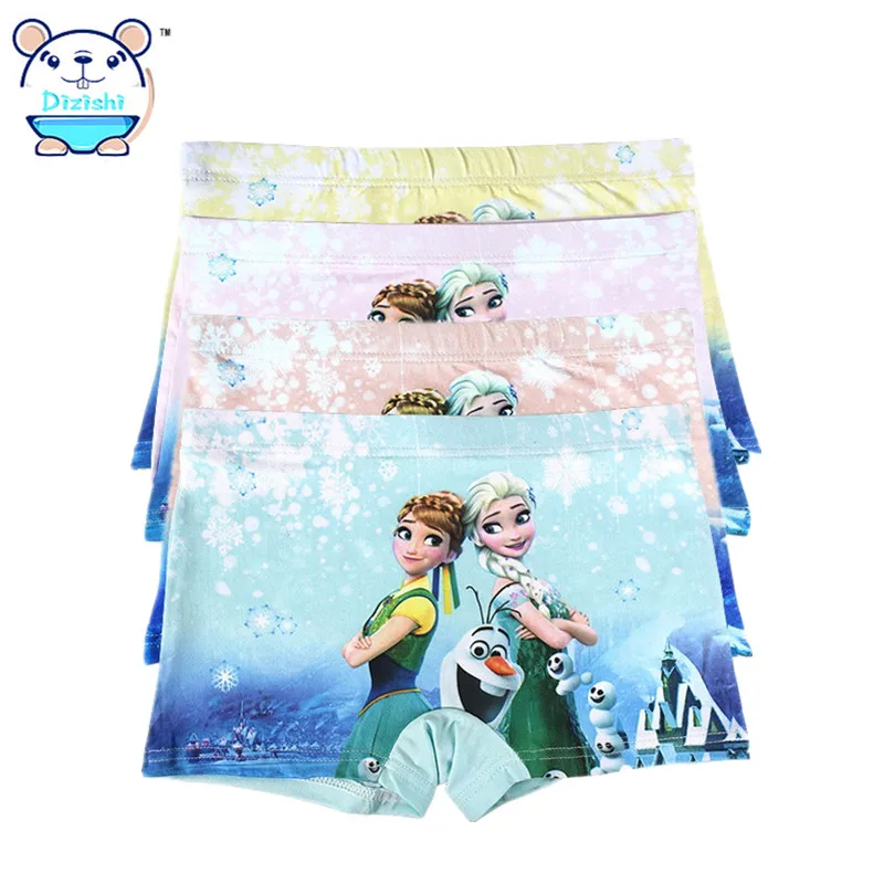 מוצר - 2017 Girls Boxer Underwear Cartoon Alsa Princess Kids Panties ...