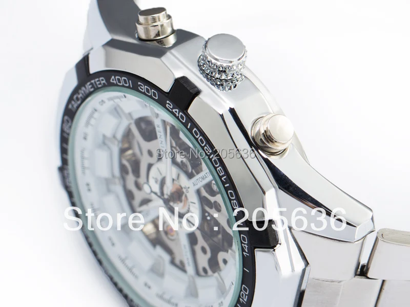 Winner Skeleton Automatic Mechanical Watch Gold Men Watches