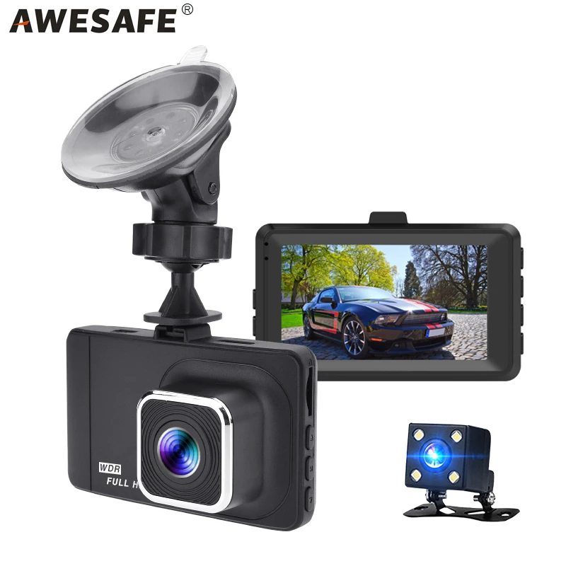 AWESAFE 3 Inch Car DVR Camera FHD 1080P Registrator Dash Cam Novatek ...