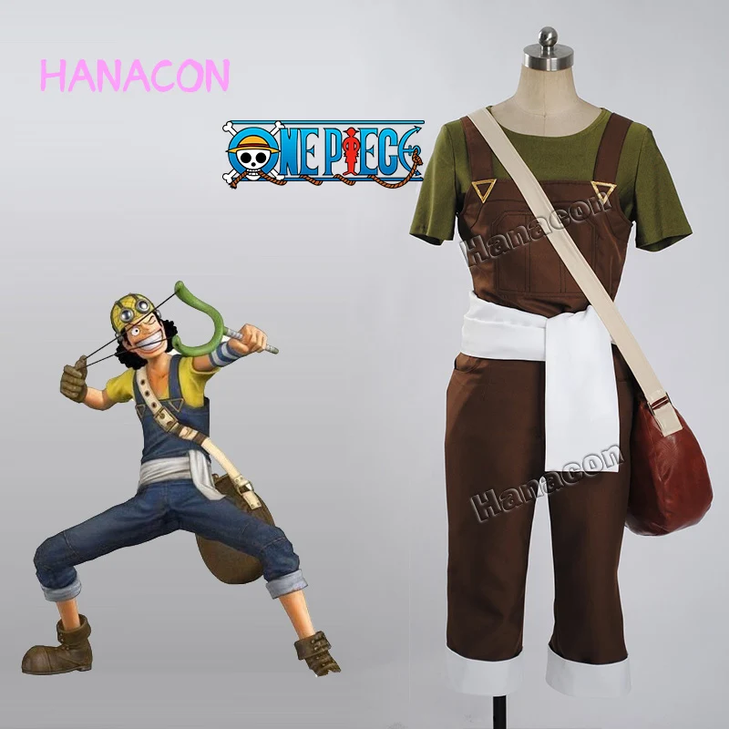 One Piece Cosplay Kostüm Usopp Tulumlar Kostüm Cosplay Üniforma Tam Set ...