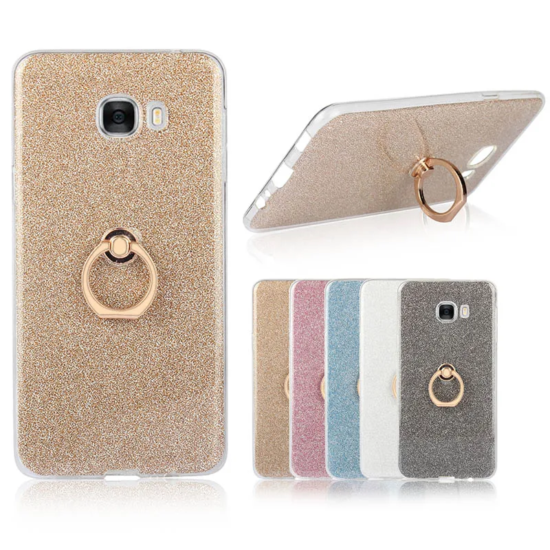 Fashion Silicone Holder Case For Samsung Galaxy C7 Transparent Soft TPU Glitter Colorful Luxury fashion-silicone-holder-case-for-samsung-galaxy-c7-transparent-soft-tpu-glitter-colorful-luxury