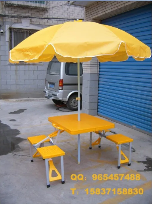 Blue outdoor folding tables and chairs abs engineering plastic ...
