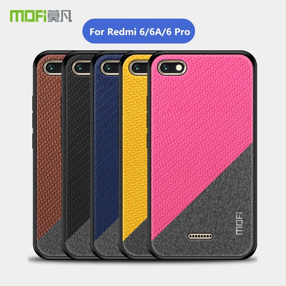 for Xiaomi Redmi 6 Case Redmi 6A 6 A Cover Fabric Silicone Soft ...