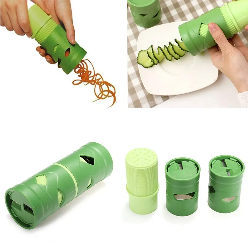 Multi function Vegetable Fruit Cucumber Turning Cutter Slicer Fruit ...
