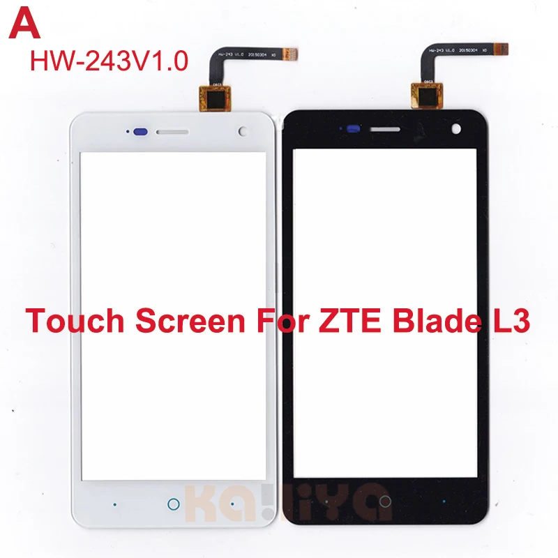 New Black White Touch Screen For ZTE Blade L3 Glass Lens Sensor 5.0 ...