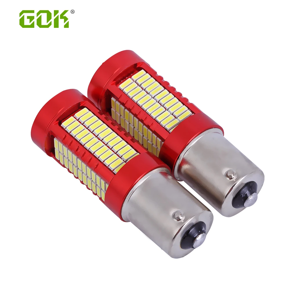 2PCS P21W BA15S BAY15D 1157 1156 LED 106smd 4014 12V LED Car 30W SMD ...