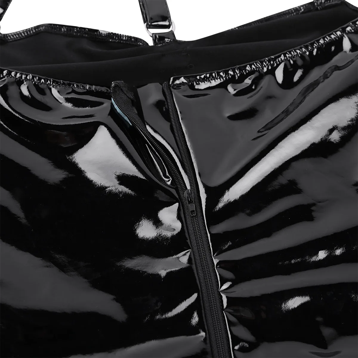 Женское черное женское белье из лакированной кожи, боди, сексуальные ...