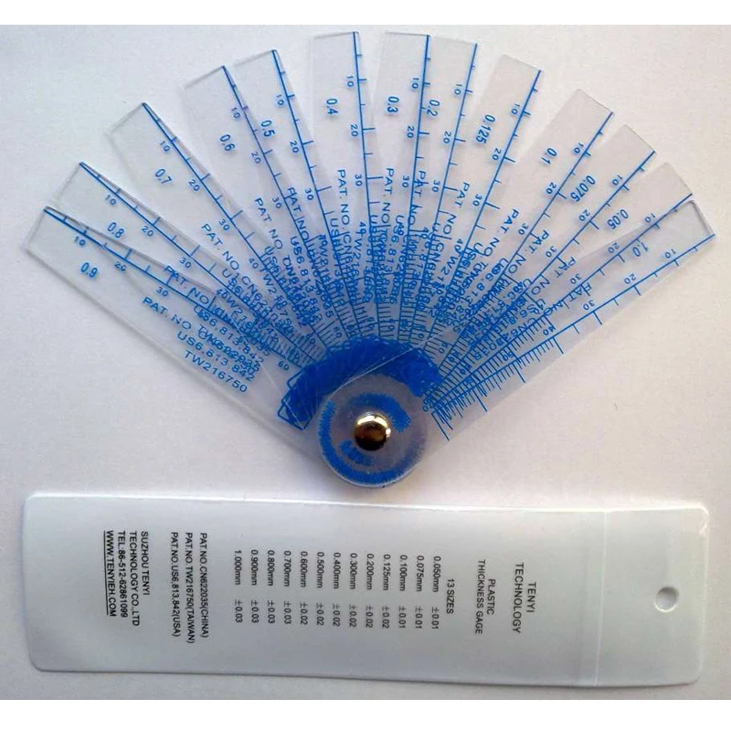 26 Blades Feeler Gauges Metric Measurement 0.02 to 4mm Thickness Gap ...
