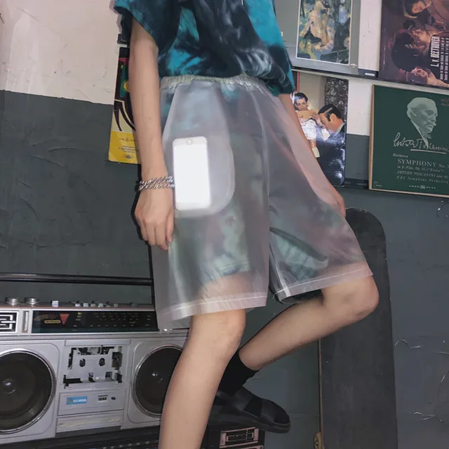 New Boy's Plastic Transparent Shorts Waterproof Breeches Fashion Tide ...