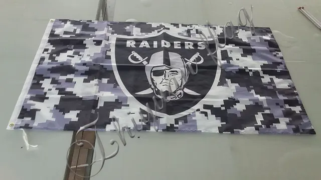 Oakland Raiders custom flags 90x150cm with 2 Metal Grommets 3x5ft ...