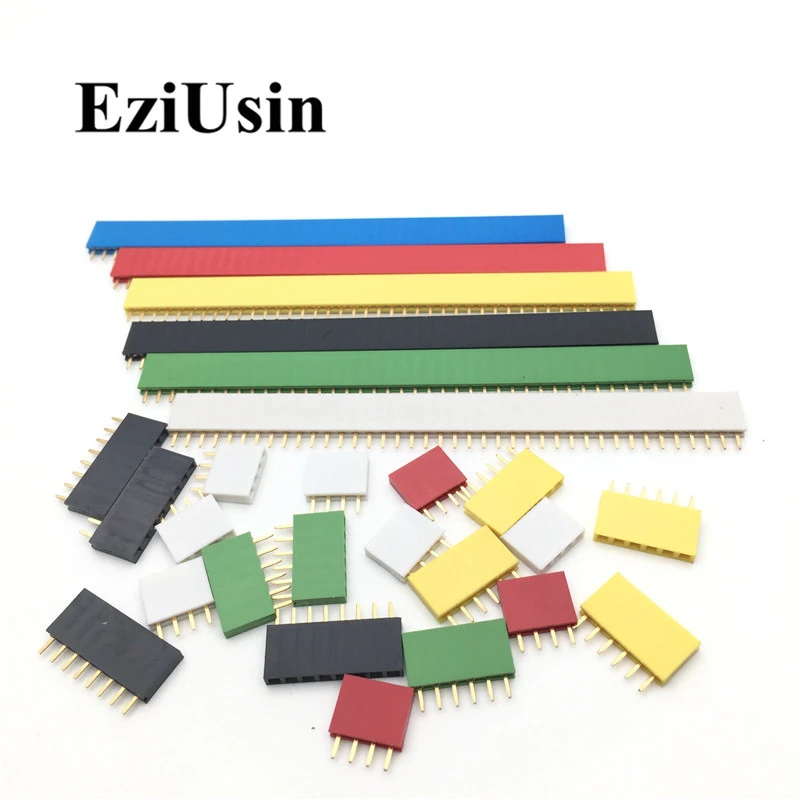 2.54mm Single Row Female Pcb Board Pin Header Connector Strip Pinheader ...