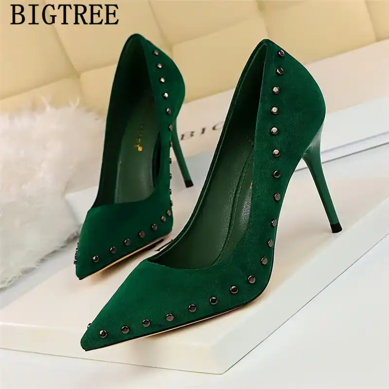 Venta > zapatos de tacon verdes > en stock