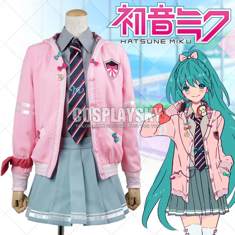 Vocaloid Game Hatsune Miku Cosplay Costume Project DIVA f Uniform Cosplay Costumes School ...